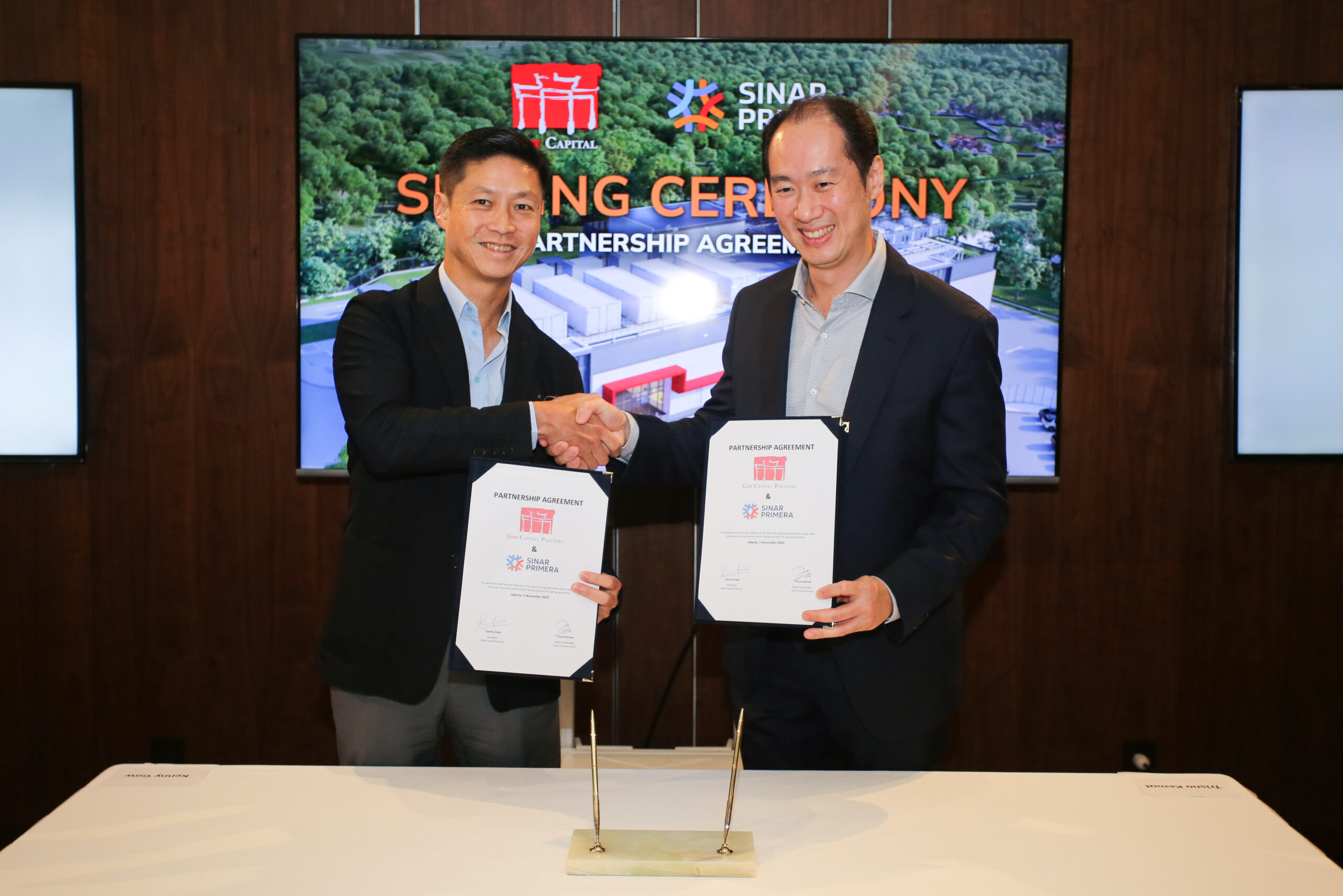 Signing Ceremony of Sinar Primera and Gaw Capital's Data Center ...